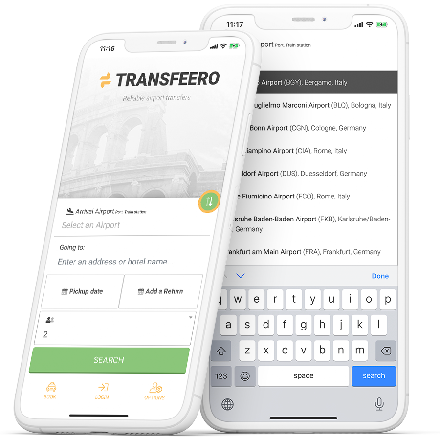 Transfeero: Trasferimenti aeroportuali affidabili - Tariffe tutto incluso